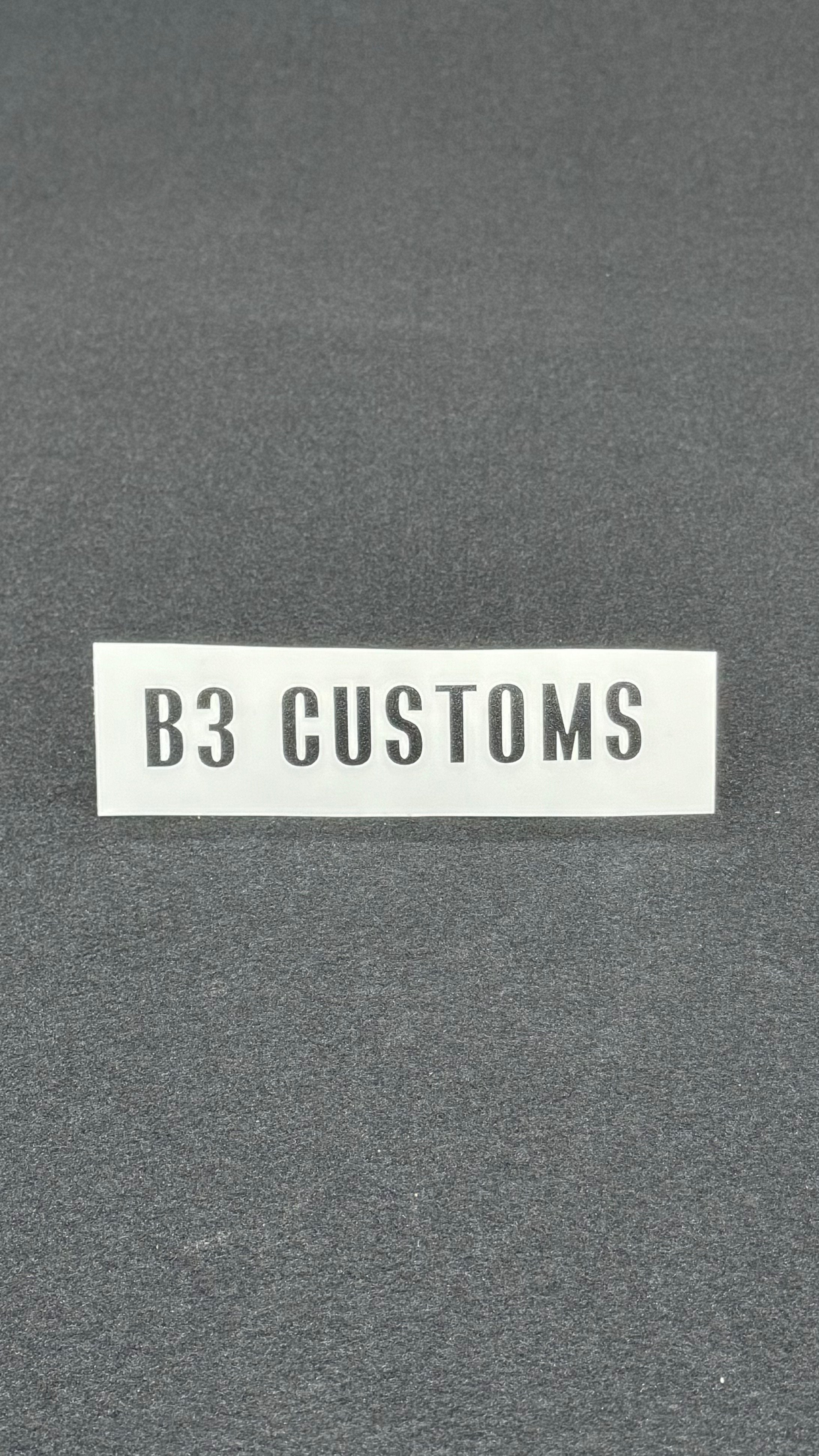 Letter Sticker – B3 Customs